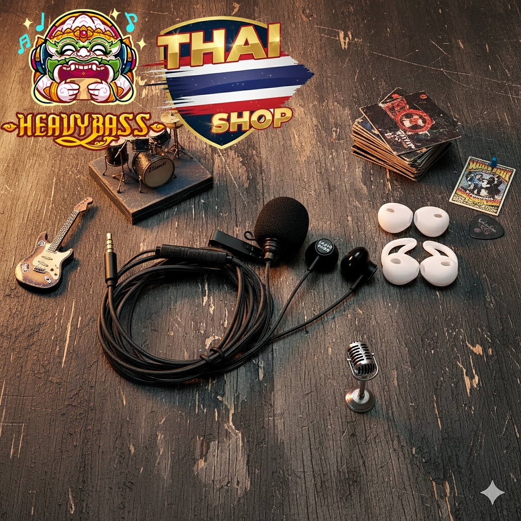 หูฟังไมโครโฟนเทพ มะยม BUD K Edition หูฟังเสียงดีร้องเสียง/ประชุม เสียง ...