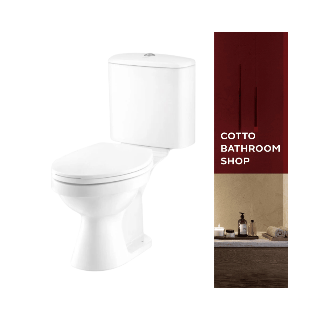 COTTO สุขภัณฑ์แบบสองชิ้น รุ่น C13440 WH BEN 3/4.5L Closet (N) | Shopee ...