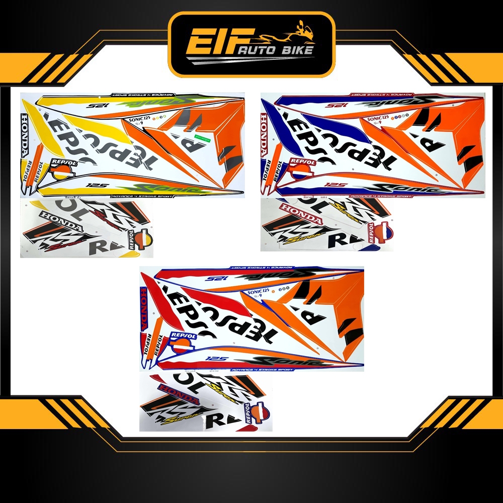 สติ๊กเกอร์ Sonic 125 Repsol รุ่น9 ปี2005 สติ๊กเกอร์ โซนิค 125 Repsol ...