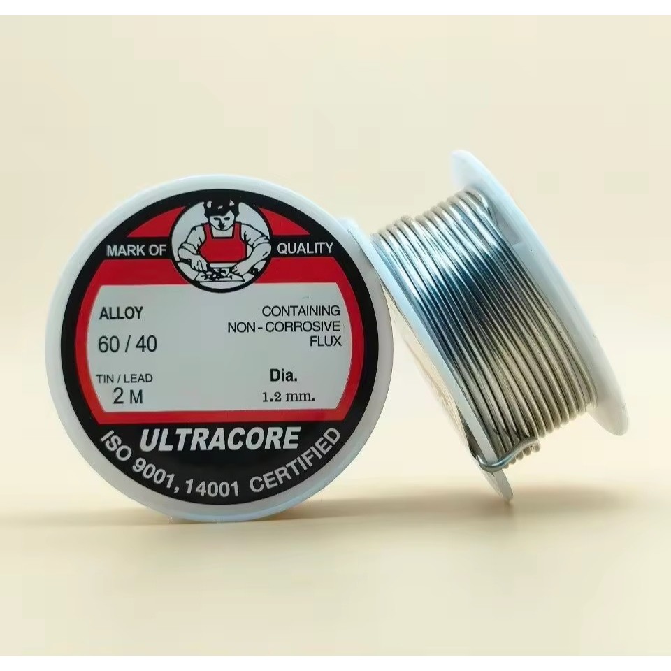 ULTRACORE ตะกั่วบัดกรี ขนาด 1.2มม. มีฟลักซ์ในตัว 60/40 Lead Soldering ...