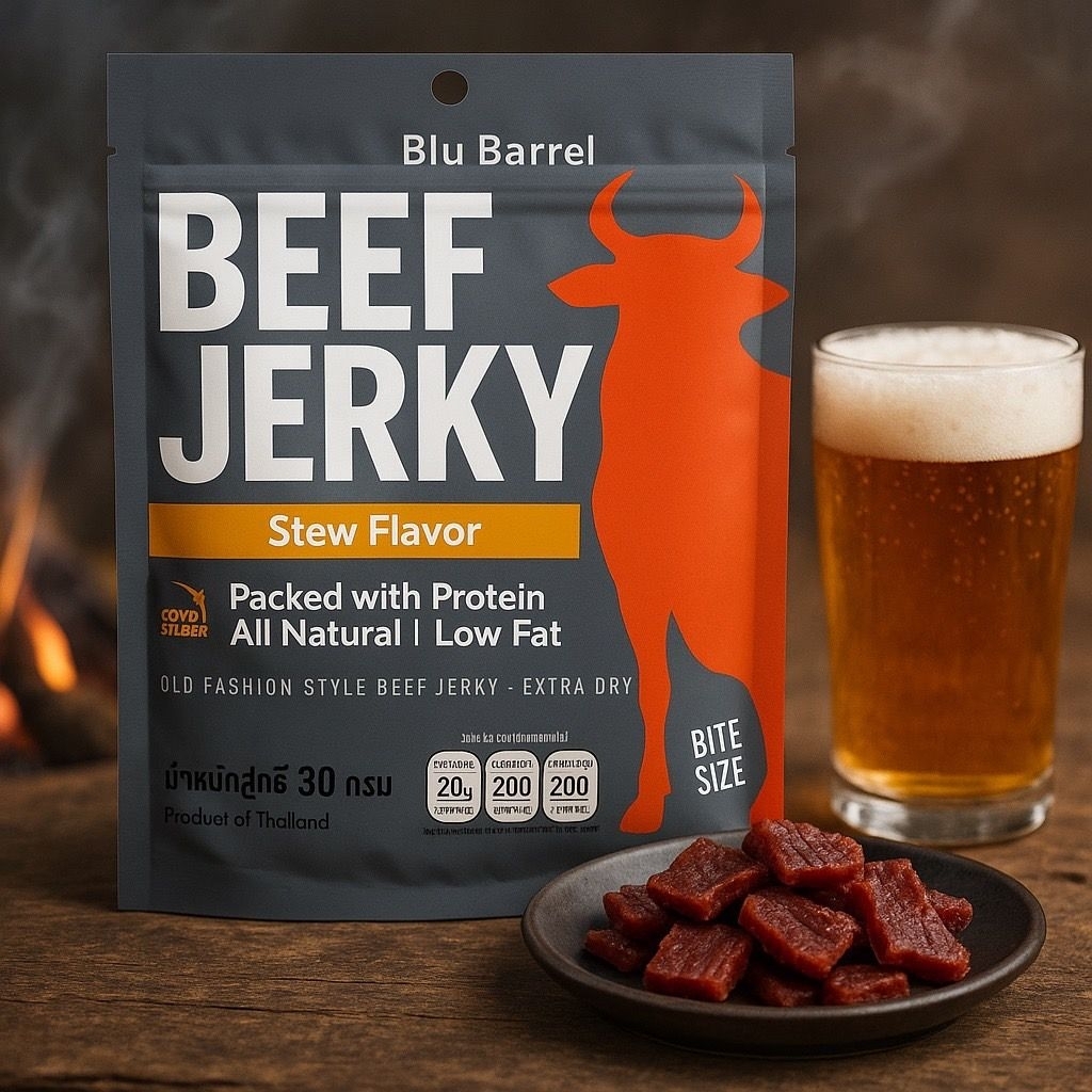 Bul Barrel Beef Jerky Stew flavor (รสสตูว์) | Shopee Thailand