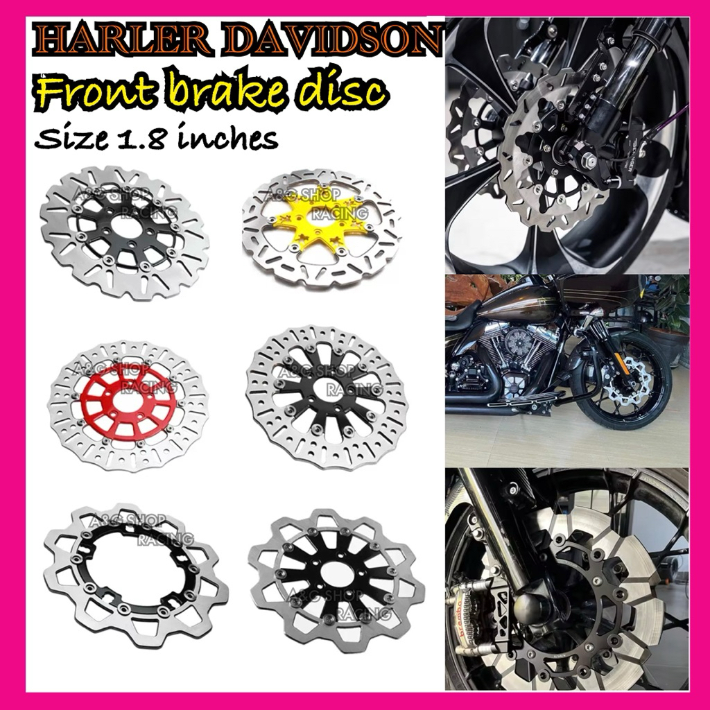 Brake disc 11.8“ สำหรับHarley Davidsonทุกรุ่น Sportster Dyna Softail ...
