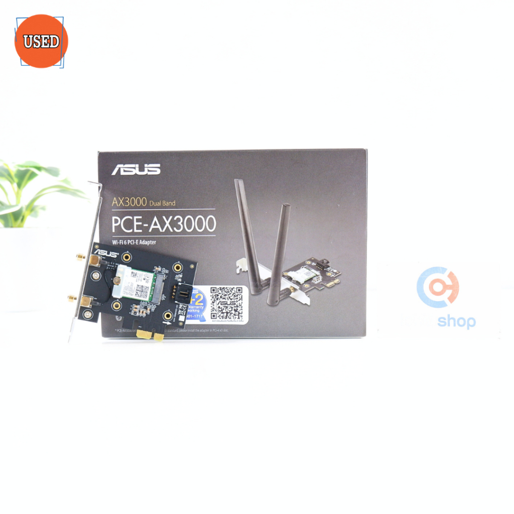 WIRELESS PCIE ADAPTER (การ์ดไวไฟ) ASUS AX3000 DUAL BAND WI-FI 6 ...