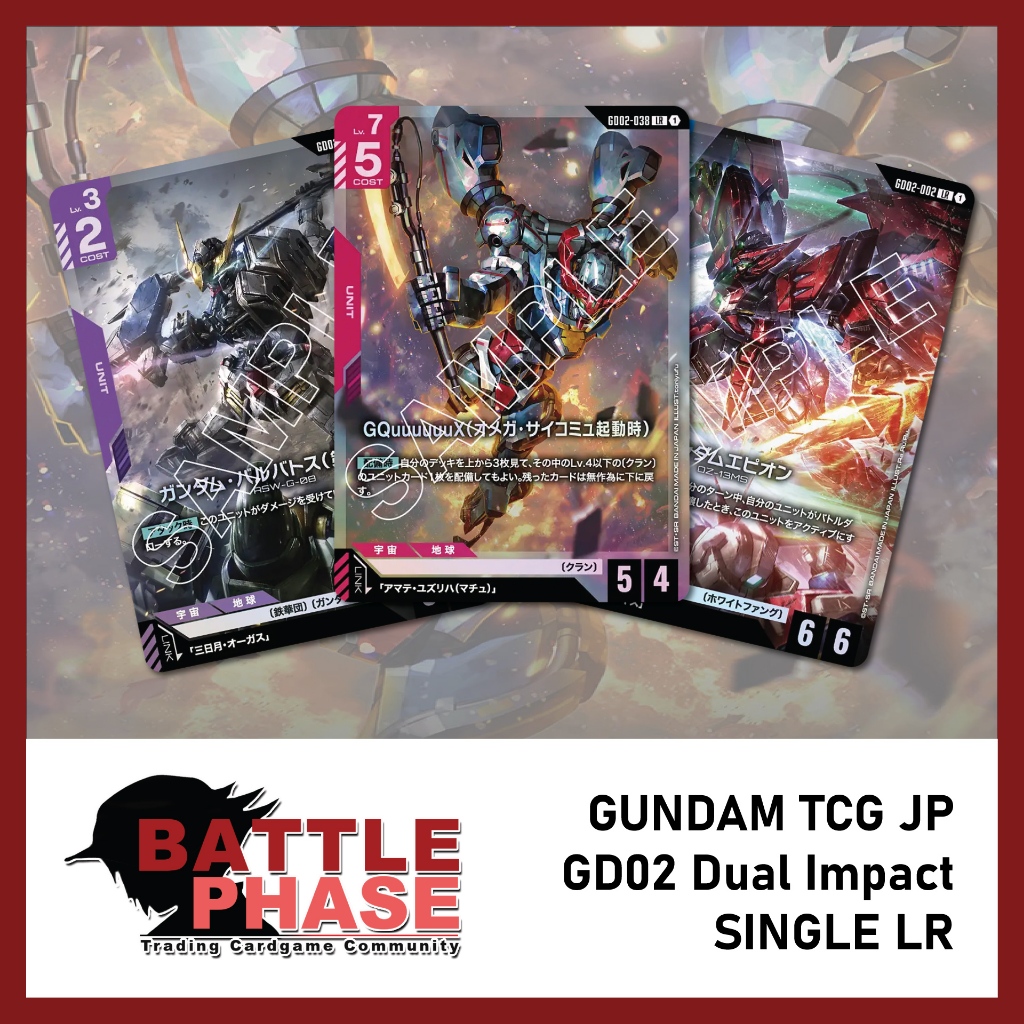 [ GUNDAM TCG JP ] GD02 Dual Impact Single LR | Shopee Thailand