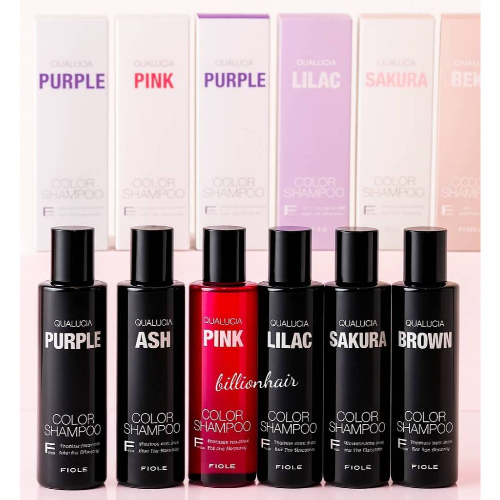 Fiole Qualucia color shampoo 250ml แชมพูสีช่วยเติมความชัดเจนให้สีผมอีก ...