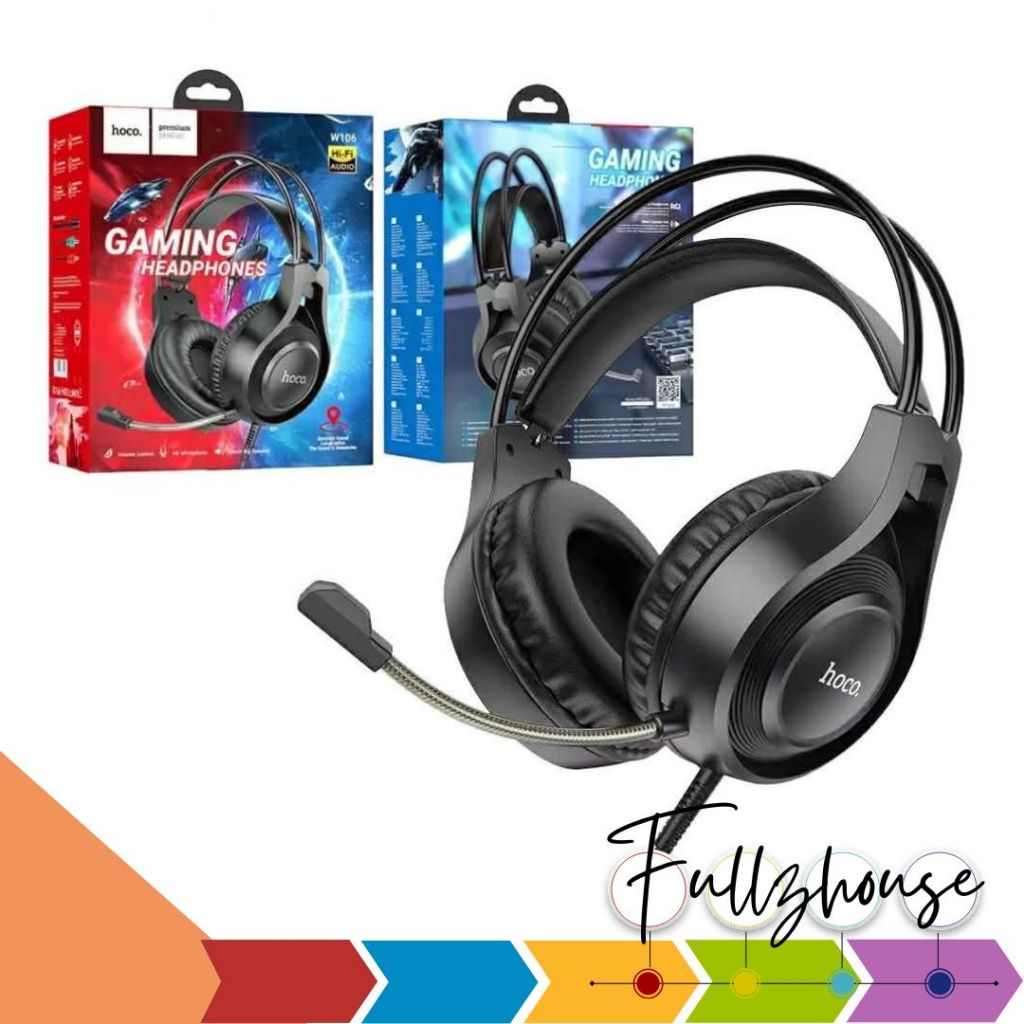 จัดส่งด่วน Hoco W106 Tiger Headphones gaming headset หูฟังเกมมิ่ง มี ...