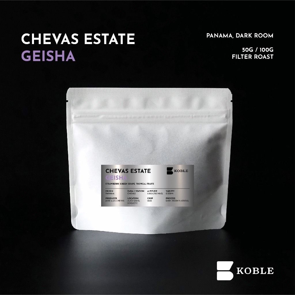 KOBLE COFFEE - Panama Chevas, Geisha Dark Room Natural [เมล็ดกาแฟคั่ว ...