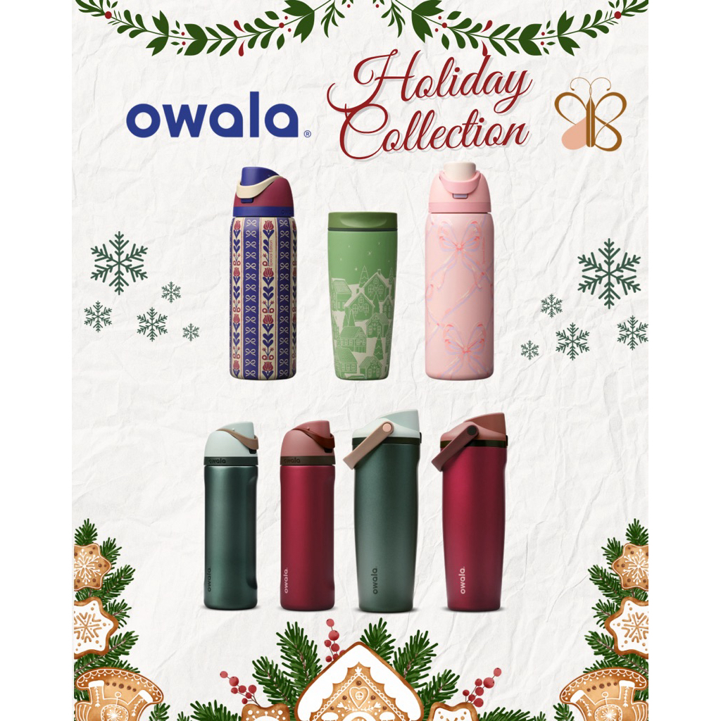 (พร้อมส่ง) Owala Holiday Collection 2025 Sugar Plum Fairy Hegge ...