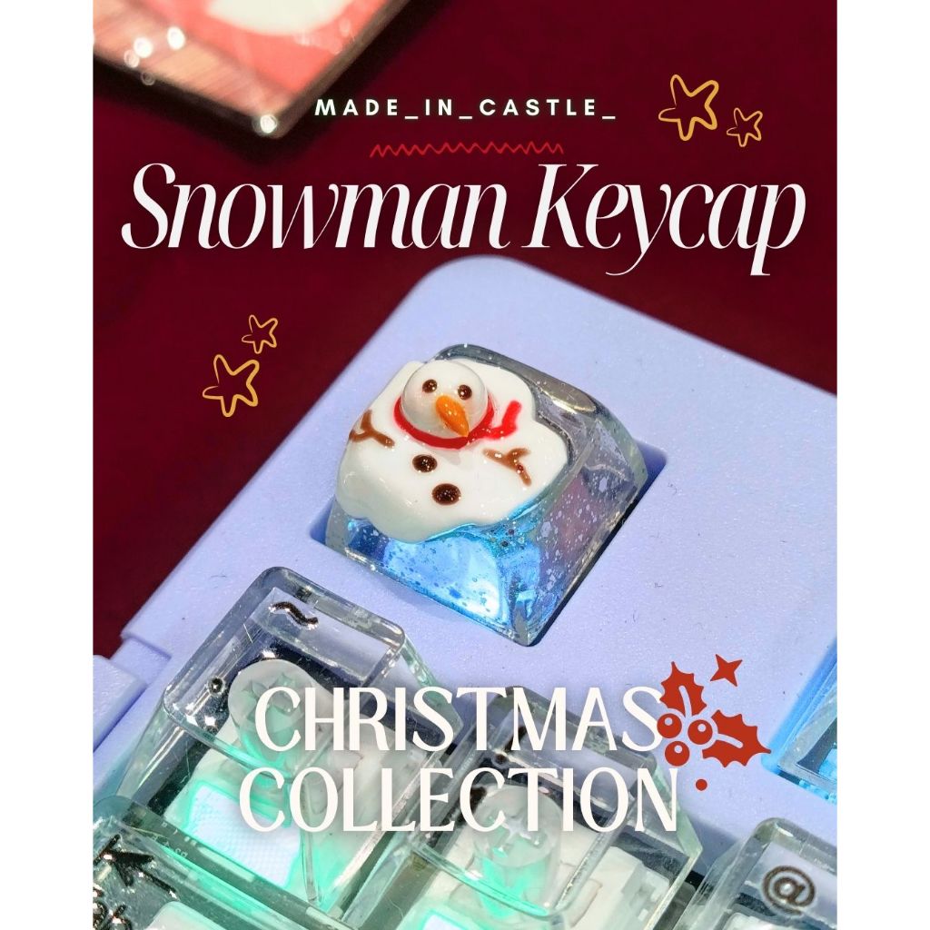 Snowman Keycap คีย์แคปตุ๊กตาหิมะ [Christmas Keycap🎄] สโนว์แมนละลาย ...