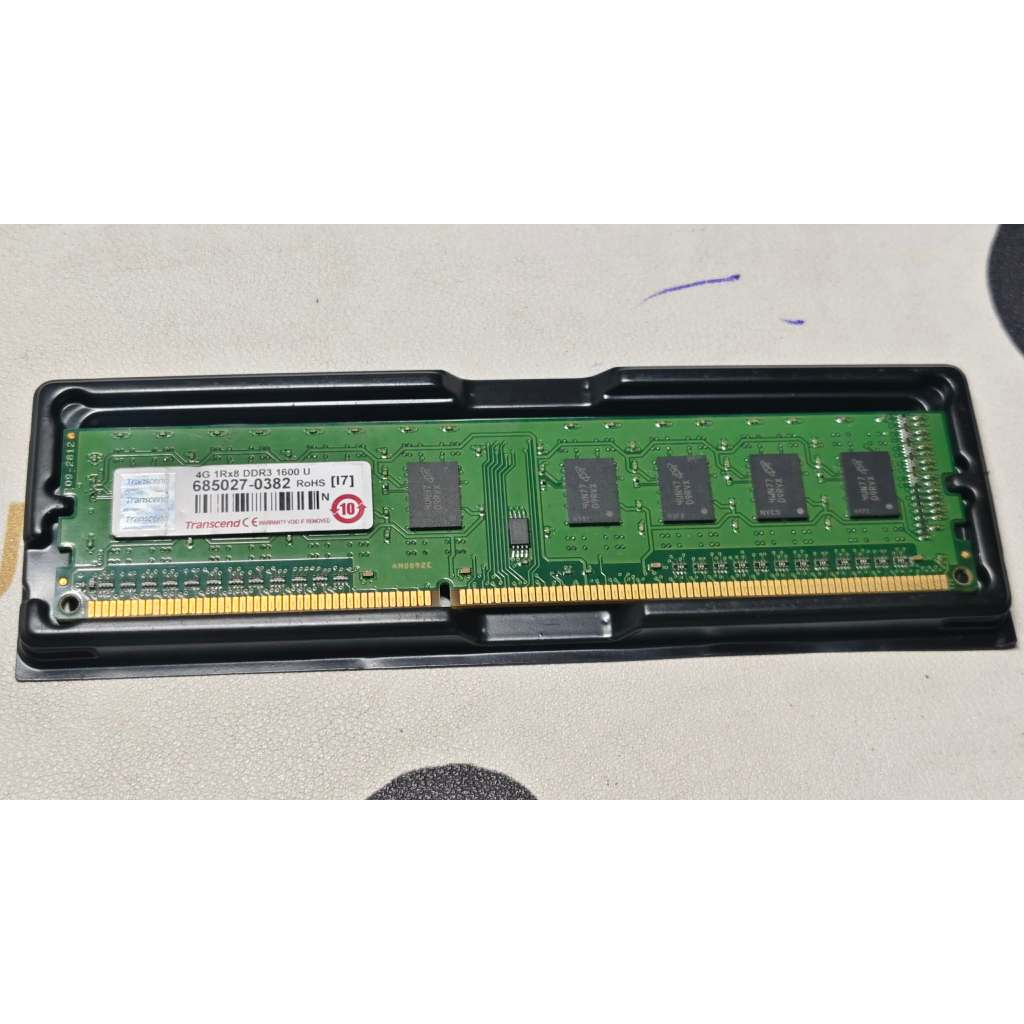 Transcend4GB 1Rx8 PC3-12800U-11-13-A1 (หรือ ว่า DDR3 1600 U) เหมาะ ...