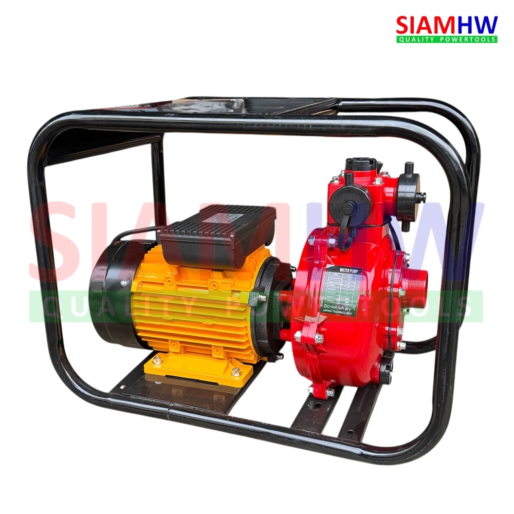 CHP-50 ปั๊มน้ำแรงสูง 4แรงม้า 3.0Kw เข้า 2" ออก 2" และ 1.5" ยิงปริงเกอร์ ...