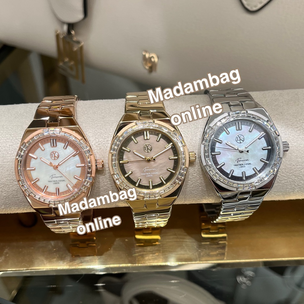 LYN Scarlet Watch นาฬิกาข้อมือ หน้าปัดมุก ประดับคริสตัล | Shopee Thailand