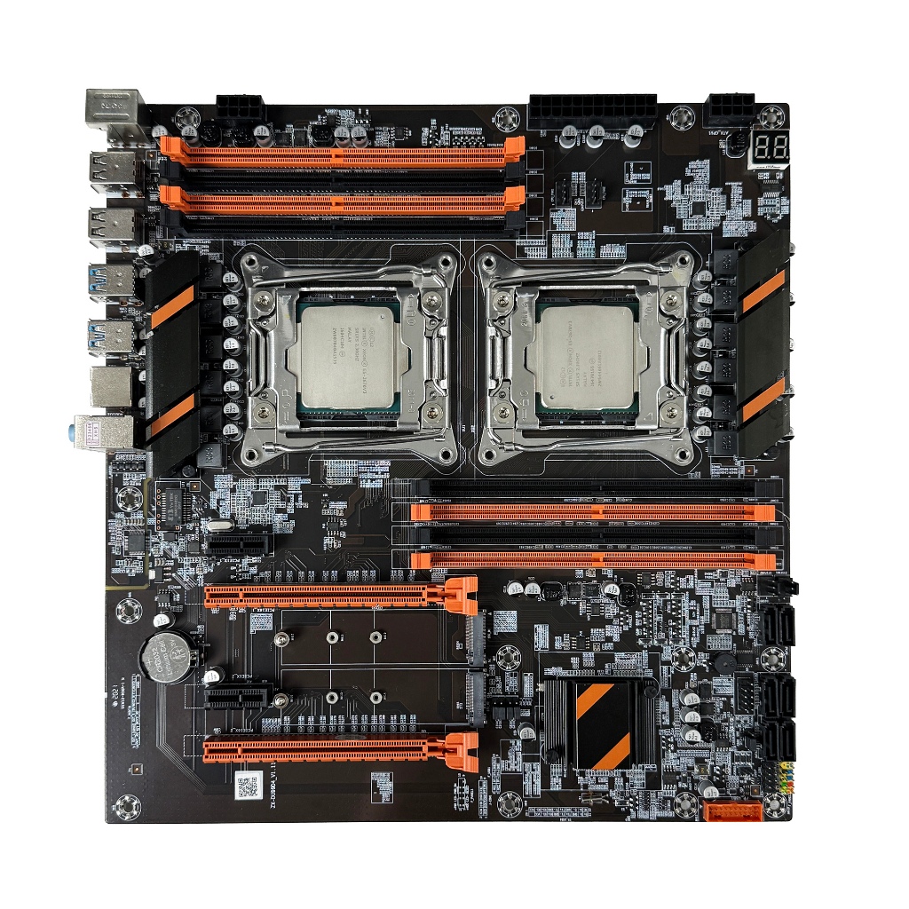 ชุดสุดคุ้ม! เมนบอร์ด X99 Dual CPU + Xeon E5-2670 v3 (x2 ตัว) 24 Core 48 ...