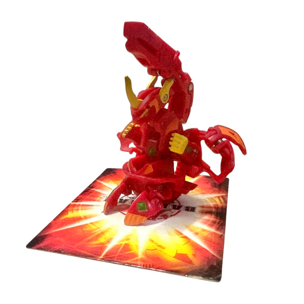 Bakugan Pyrus TITANIUM DRAGONOID Mechtanium Surge ( Prototype Custom ...