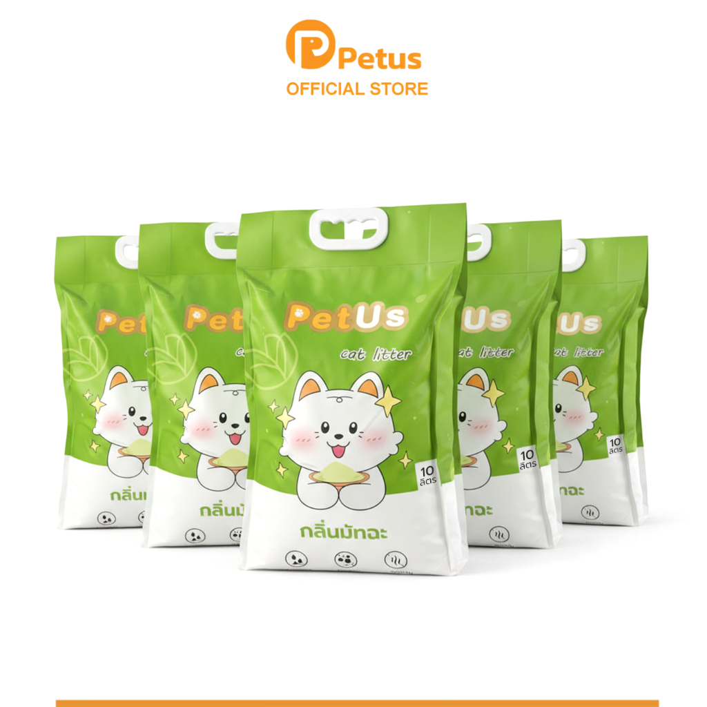 Petus ทรายแมว ทรายแมว 10ลิตร เบนโทไนต์ Cat litter ดูดซับเร็ว ใช้งานได้ ...