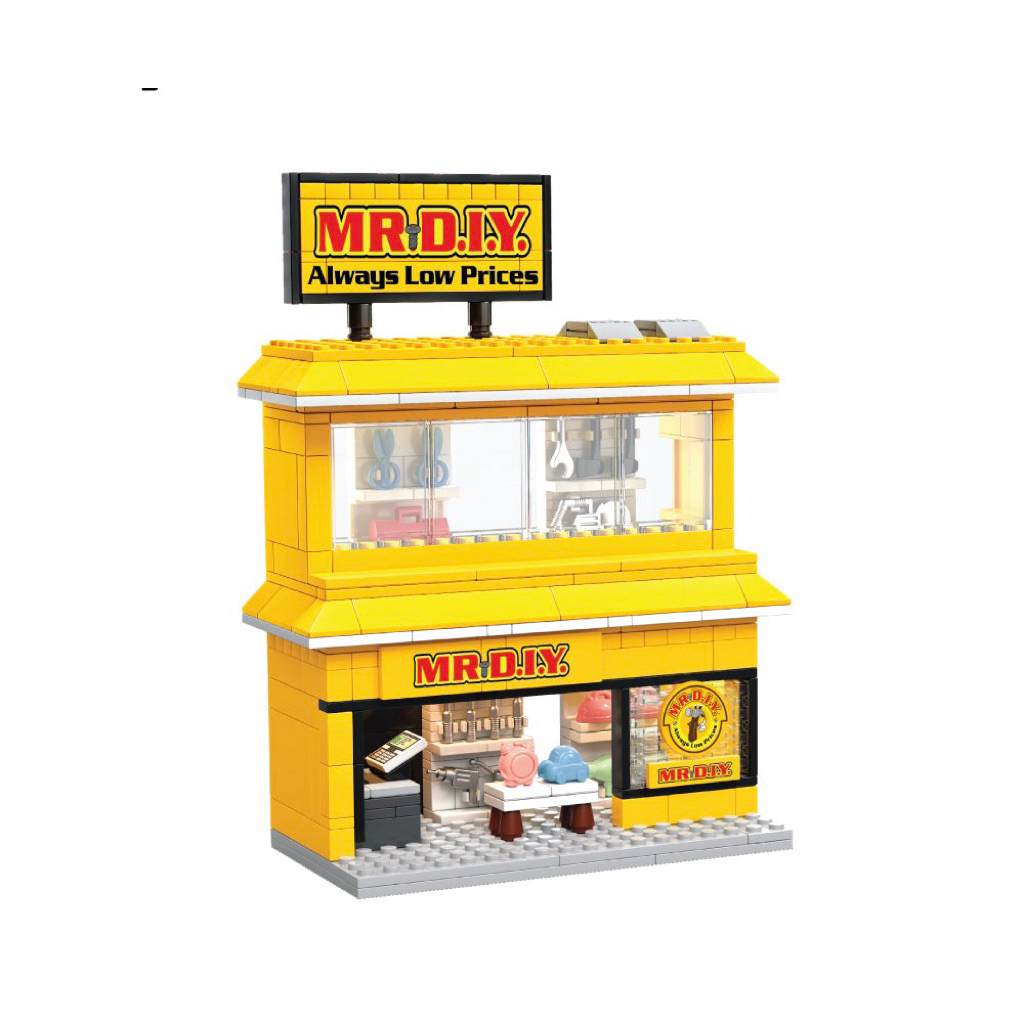 ชุดตัวต่อร้านค้าสองชั้น MR.DIY | Shopee Thailand