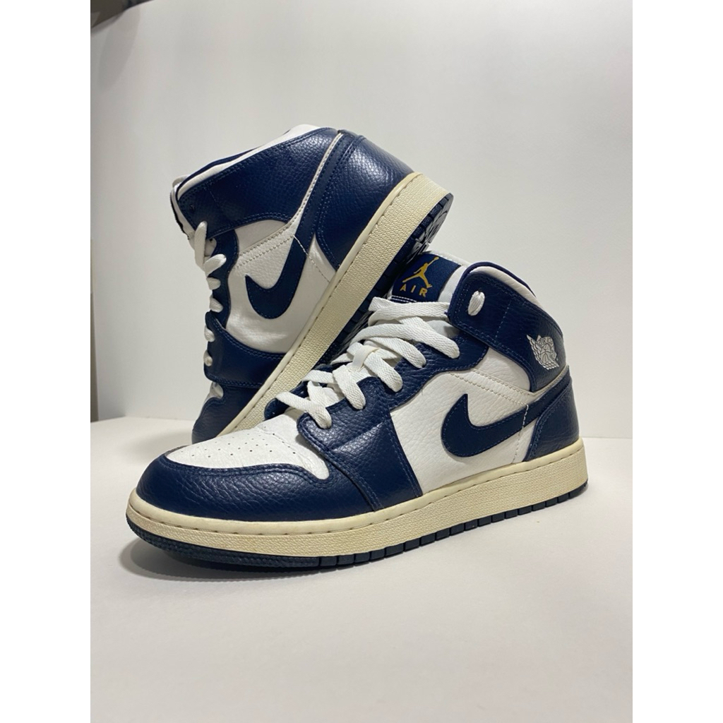 Nike Air Jordan 1 Mid Obsidian / UK6 25cm | ของแท้ มือสอง | Shopee Thailand