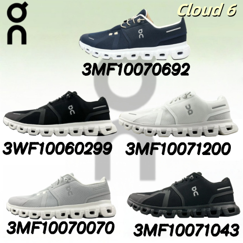 ON Running Cloud 6 สวมใส่สบาย ส้นต่ำ รองเท้าแคชชวล unisex[ของแท้100% ...