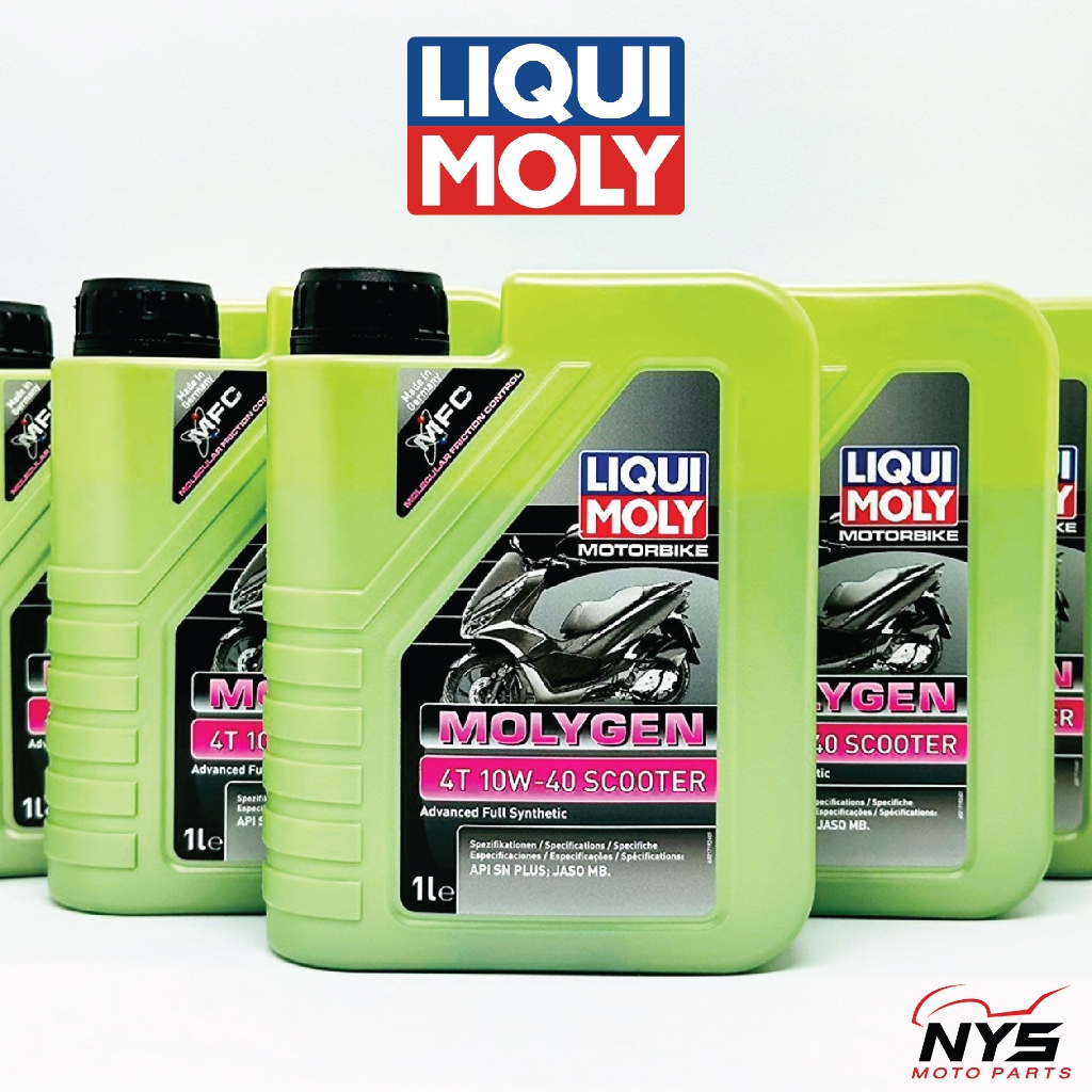 LIQUI MOLY MOLYGEN 4T 10W-40 Scooter น้ำมันเครื่องมอเตอร์ไซค์ออโตเมติก ...