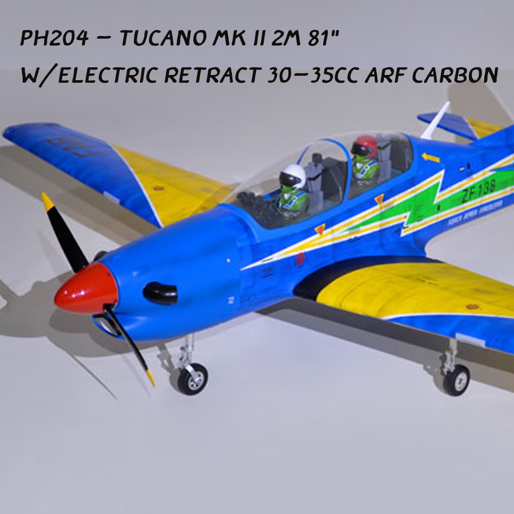 Phoenix Model PH204 - TUCANO MK II 2m 81" W/Electric Retract 30-35cc ...