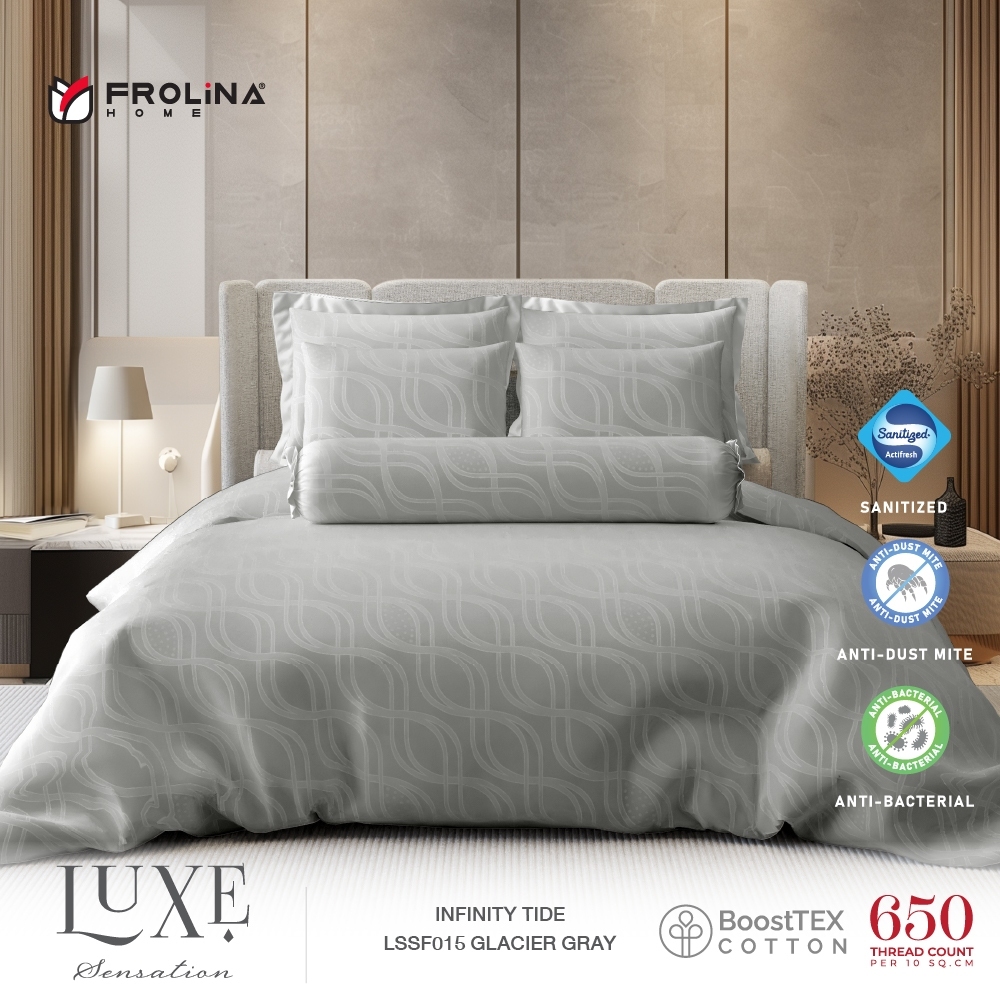 Frolina Home Luxe Sensation ชุดผ้าปูที่นอน ครบเซ็ต (รวมปลอกผ้านวม ...