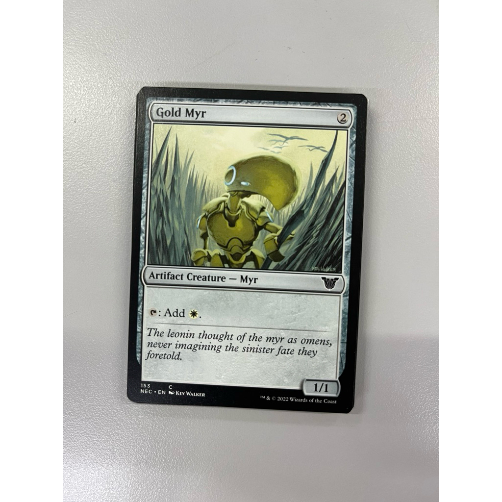 การ์ด MTG Gold Myr Artifact Magic the Gathering EDH รุ่น NEC สภาพ Ex-Nm ...