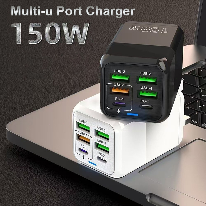Charger Fast Charger, 6 USB Ports, Fast Port Charger, รองรับทุกรุ่น ...