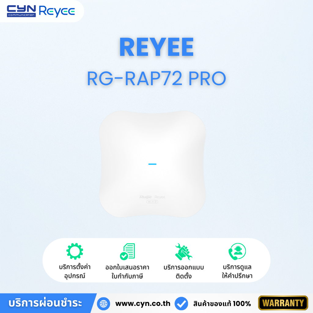 REYEE RG-RAP72 Pro, Wi-Fi 7 BE5040 Dual-Band Ceiling Access Point ...