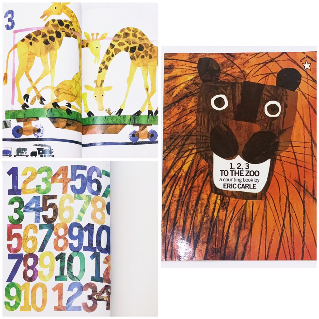 1,2,3 TO THE ZOO หนังสือภาพของ อีริค คาร์ล Eric Carle a counting book ...