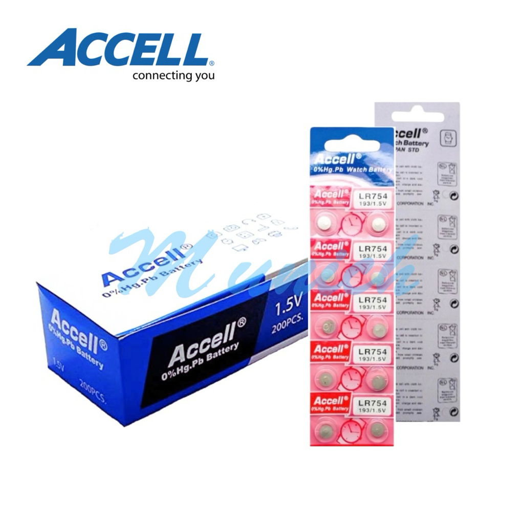Accell LR754 ถ่านกระดุม แพ็ค 10 ก้อน | Shopee Thailand