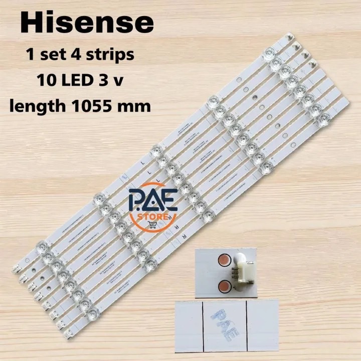 #หลอดเเบล็คไลท์ทีวีไฮเซ่น BACKLIGHT Hisense รุ่น 55B7100UW 1 Set 4 แถว ...
