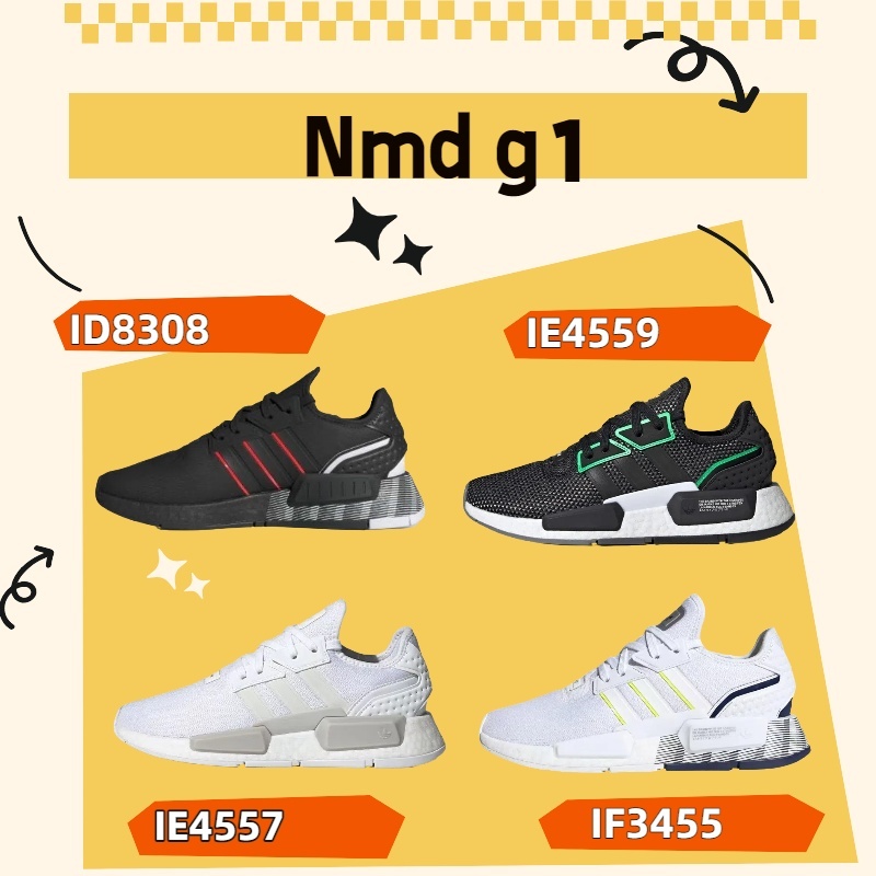 nmd g1 รองเท้าลำลองไลฟ์สไตล์ Black and red ของแท้% 100 | Shopee Thailand