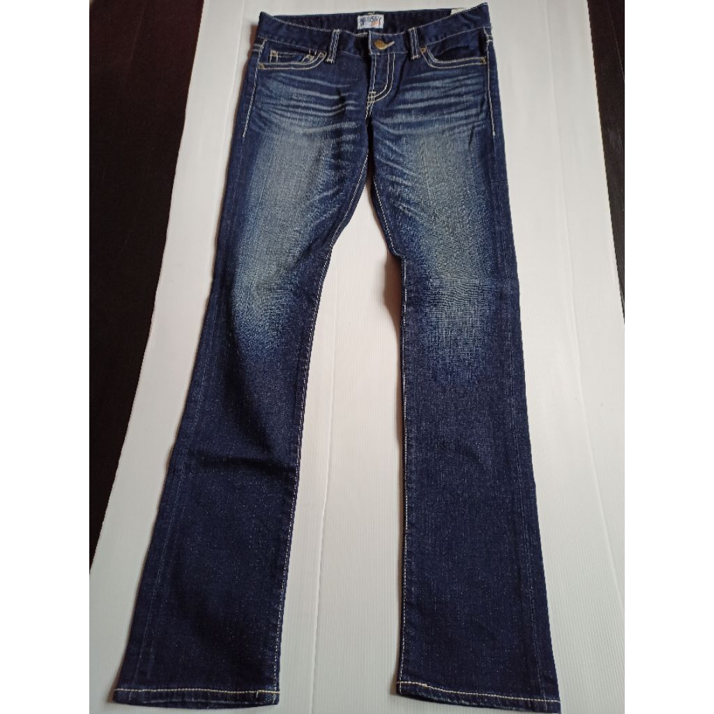 H792 ยีนส์หญิงมือสอง เอวต่ำ ขาตรง ผ้ายืด รายละเอียดใต้รูป | Shopee Thailand