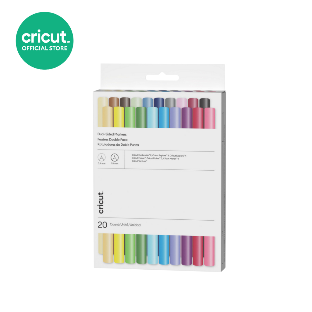 Cricut Dual-Sided Markers Ultimate Set ชุดปากกาสองหัว 20 ด้าม | Shopee ...