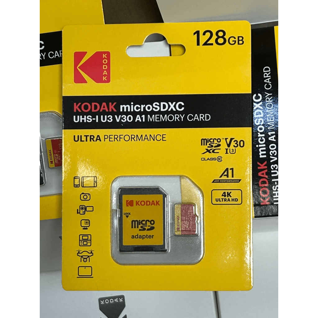 KODAK TF Card 128GB UHS-I U3 V30 A1 การ์ดความจำ 4K ความเร็วสูง | Shopee ...