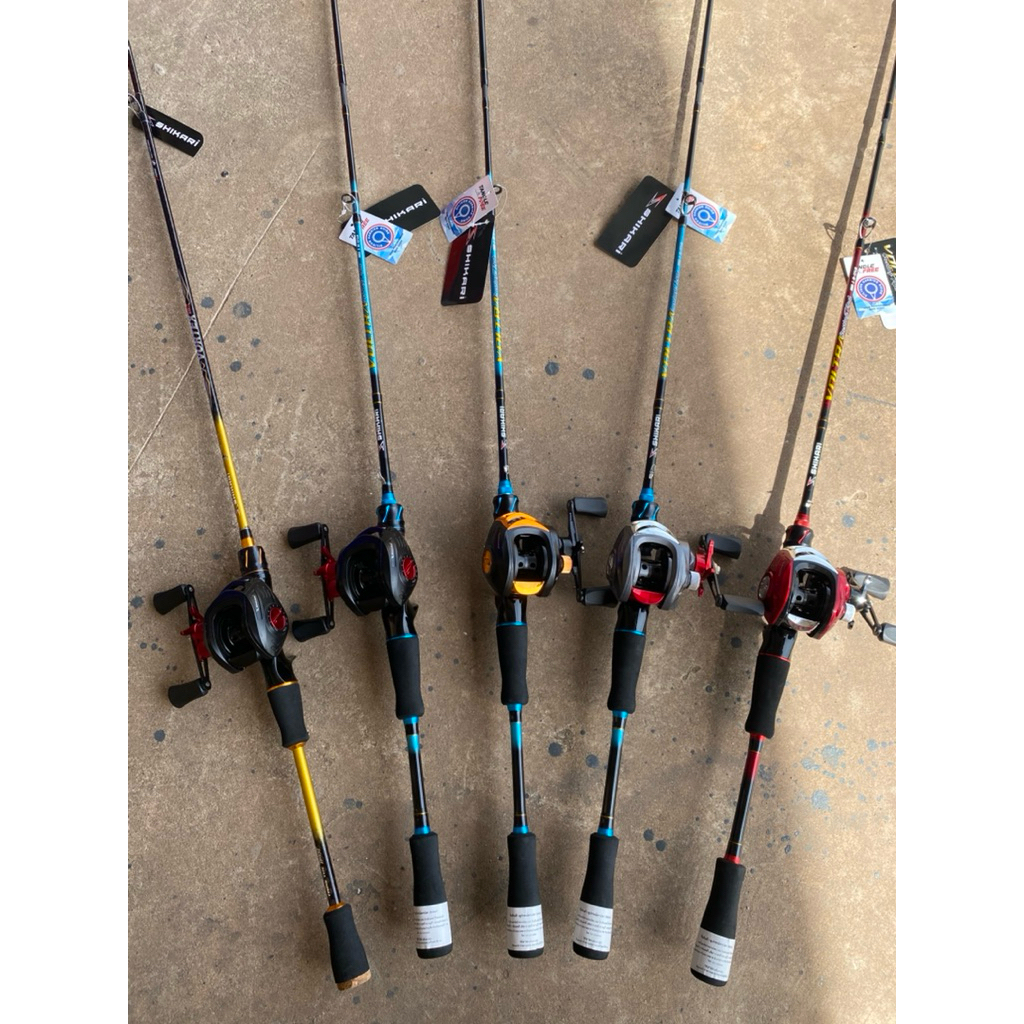 ชุดเซตตีเหยื่อปลอมคัน shikari VOLTRA + รอก VORTER ซ้าย/ขวา เวท 8-17 คัน ...