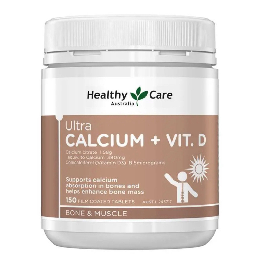 Healthy Care Ultra Calcium ซิเตรท Plus Vitamin D 150 Tablets | Shopee ...