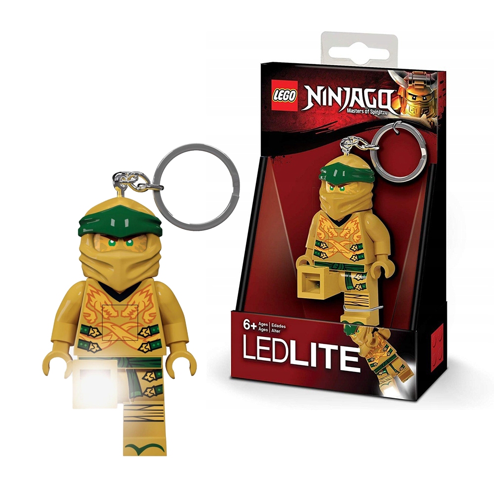 LEGO พวงกุญแจ ไฟฉาย เลโก้ มินิฟิกเกอร์ LEGO NINJAGO LEGACY GOLD Key ...