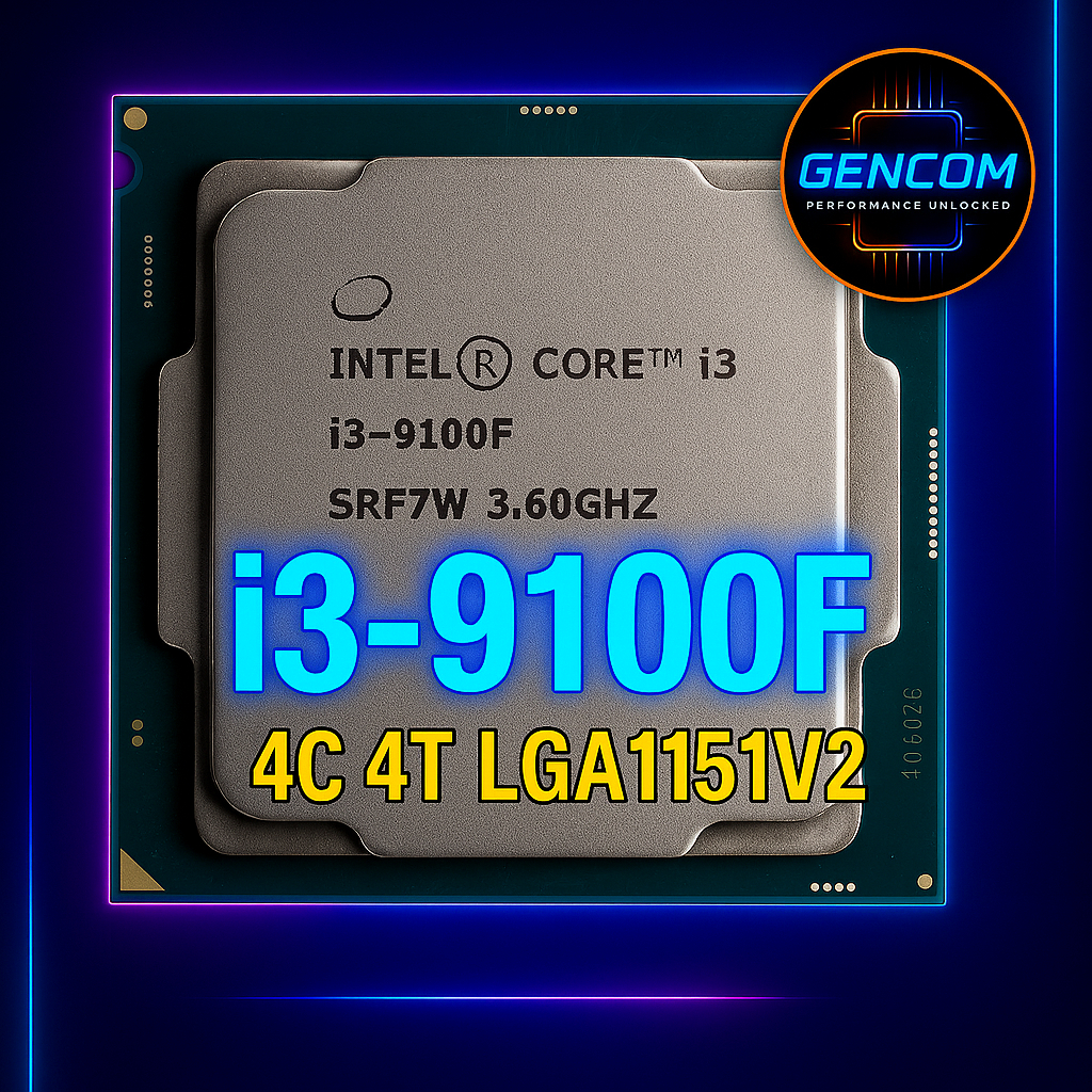 ซีพียู CPU Intel Core i3-9100F 4คอ4เทรด LGA 1151v2 ฟรีซิลิโคน1ซอง i3 ...
