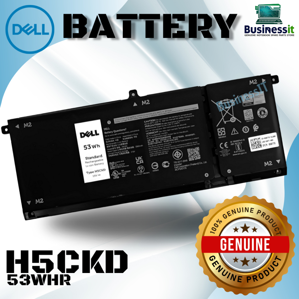Battery Dell inspiron 5502 5505 5401 5405 H5CKD 9077G 53Whr แท้ศูนย์ ...