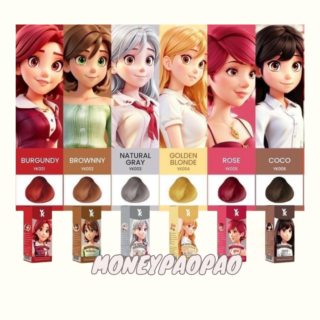 Yoko Hair Color Cream เซ็ต ยาย้อมสีผม โยโก๊ะ 100 มล. x 2 หลอด | Shopee ...
