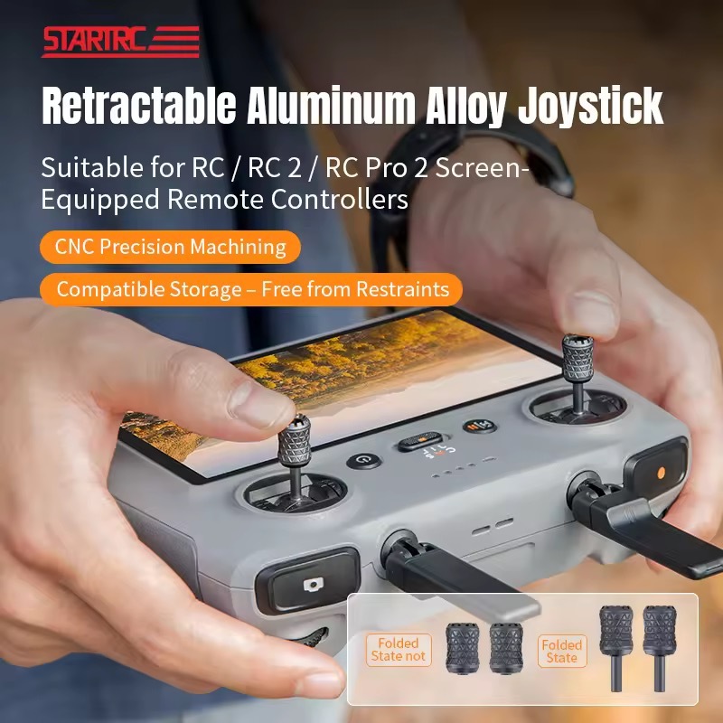 STRATRC Retractable joystick Adjustable Control Sticks For DJI RC/RC 2 ...