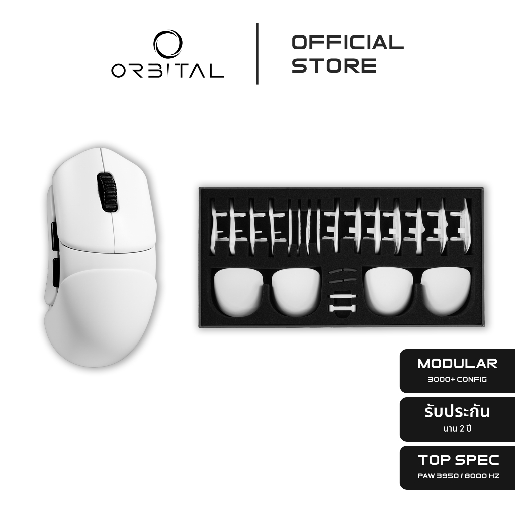 เมาส์ Orbital Pathfinder Gaming Mouse ปรับแต่งรูปทรงได้มากกว่า 3000 รูป ...