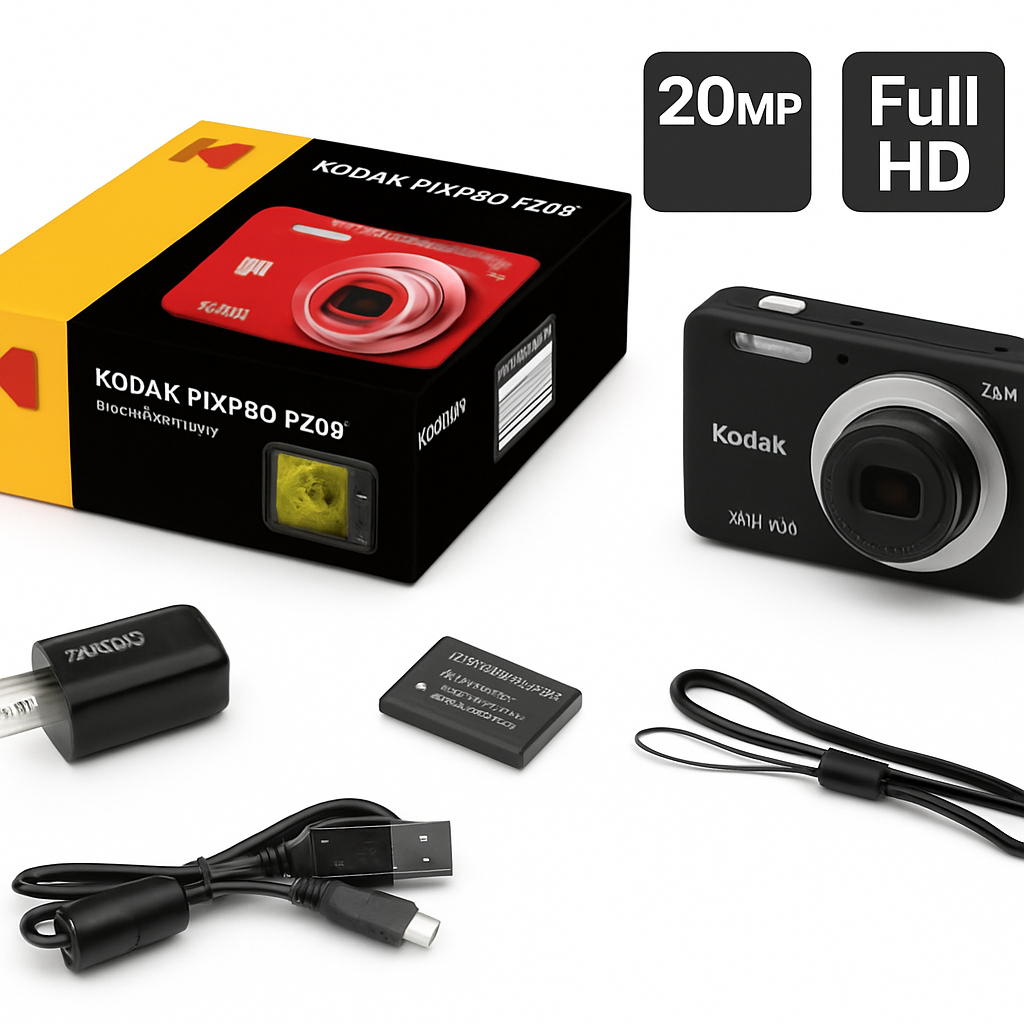 จากญี่ปุ่น / From Japan KODAK PIXPRO Easy-to-Use Zoom FZ55-BK 16MP ...
