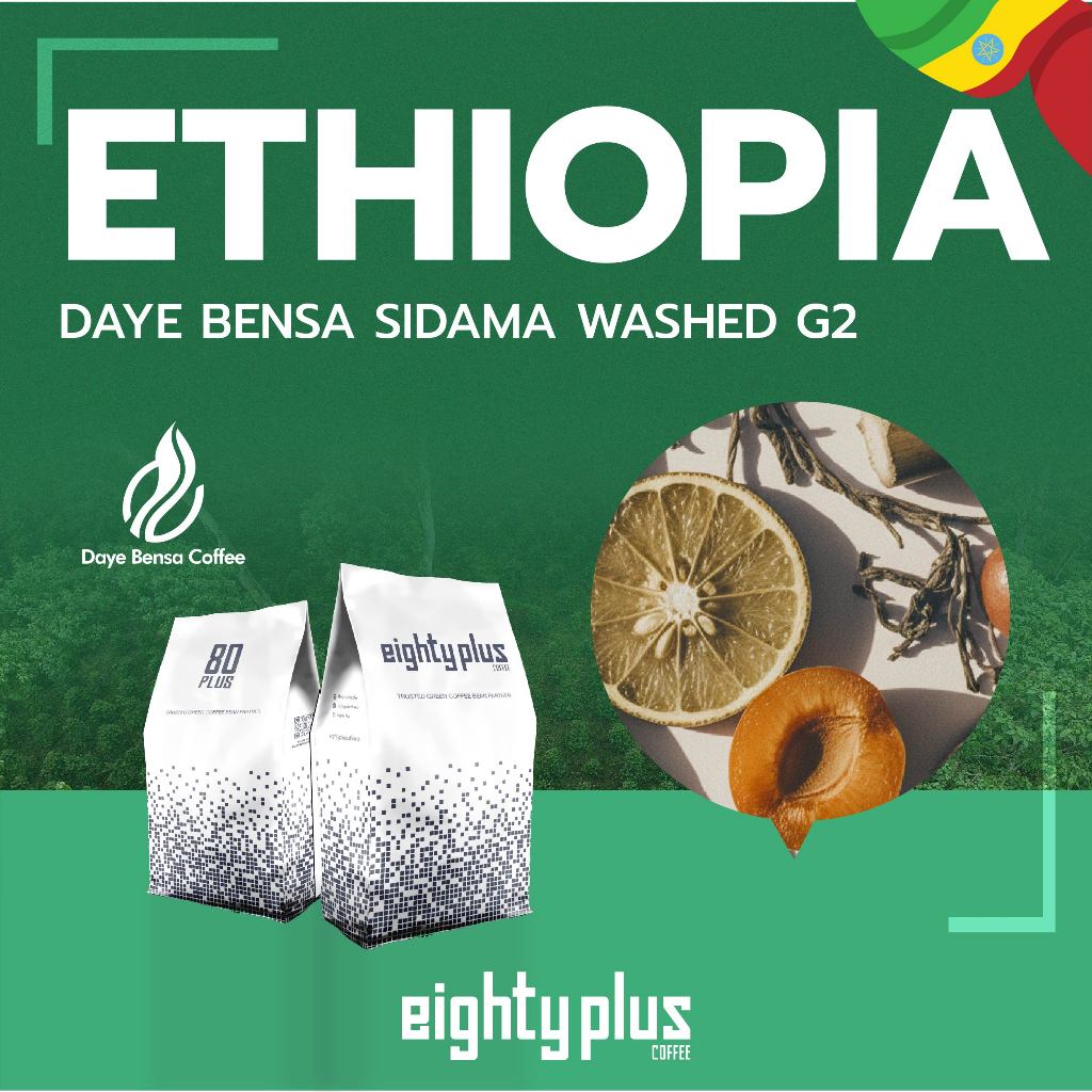 สารกาแฟเอธิโอเปีย ETHIOPIA DAYE BENSA SIDAMA WASHED G2 I สารกาแฟ80 ...