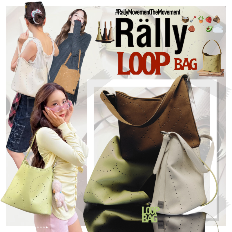 💯รุ่นใหม่ล่าสุด💓Rally Loop Bag แท้🌟Rally Movement กระเป๋าหนังสะพายข้าง ...