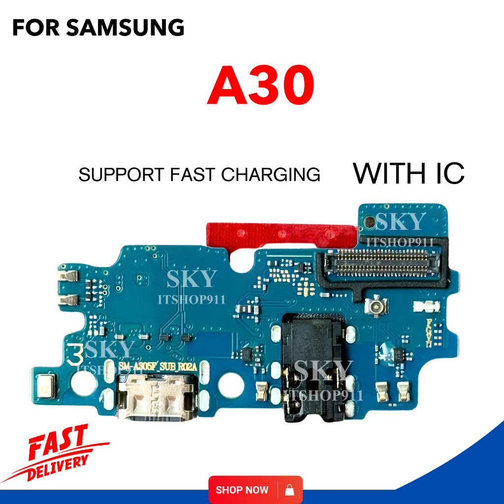 แพรชาร์จ Samsung A30 | ก้นชาร์จพร้อมไมค์และสมอ อะไหล่ตรงรุ่น a30 ตูด ...