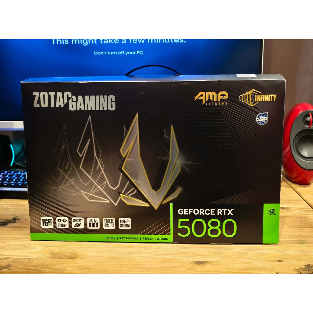 RTX 5080 - ZOTAC AMP EXTREME INFINITY - 16GB GDDR7 การ์ดจอมือสองสีดำ ...