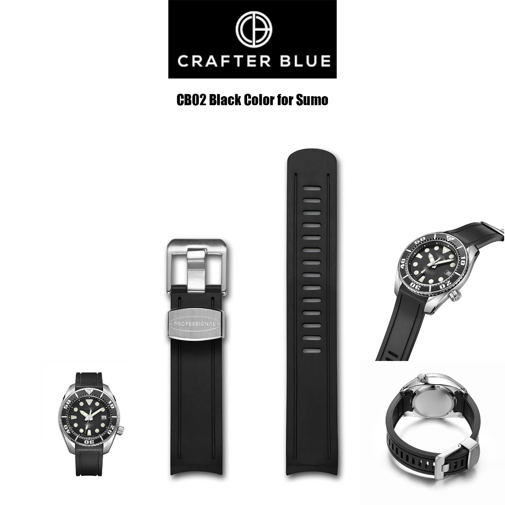 สายนาฬิกาแบบยางรุ่น Crafter Blue Cb02 for Sumo | Shopee Thailand