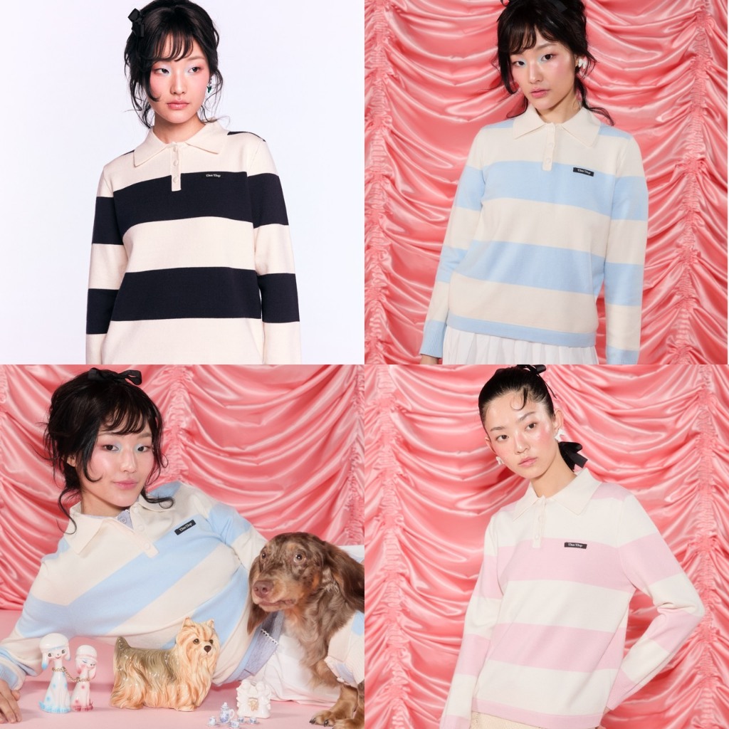 [Ready to ship] CHUUCHOP - (S-L) Mochi Sweater เสื้อสเวตเตอร์แขนยาวลาย ...